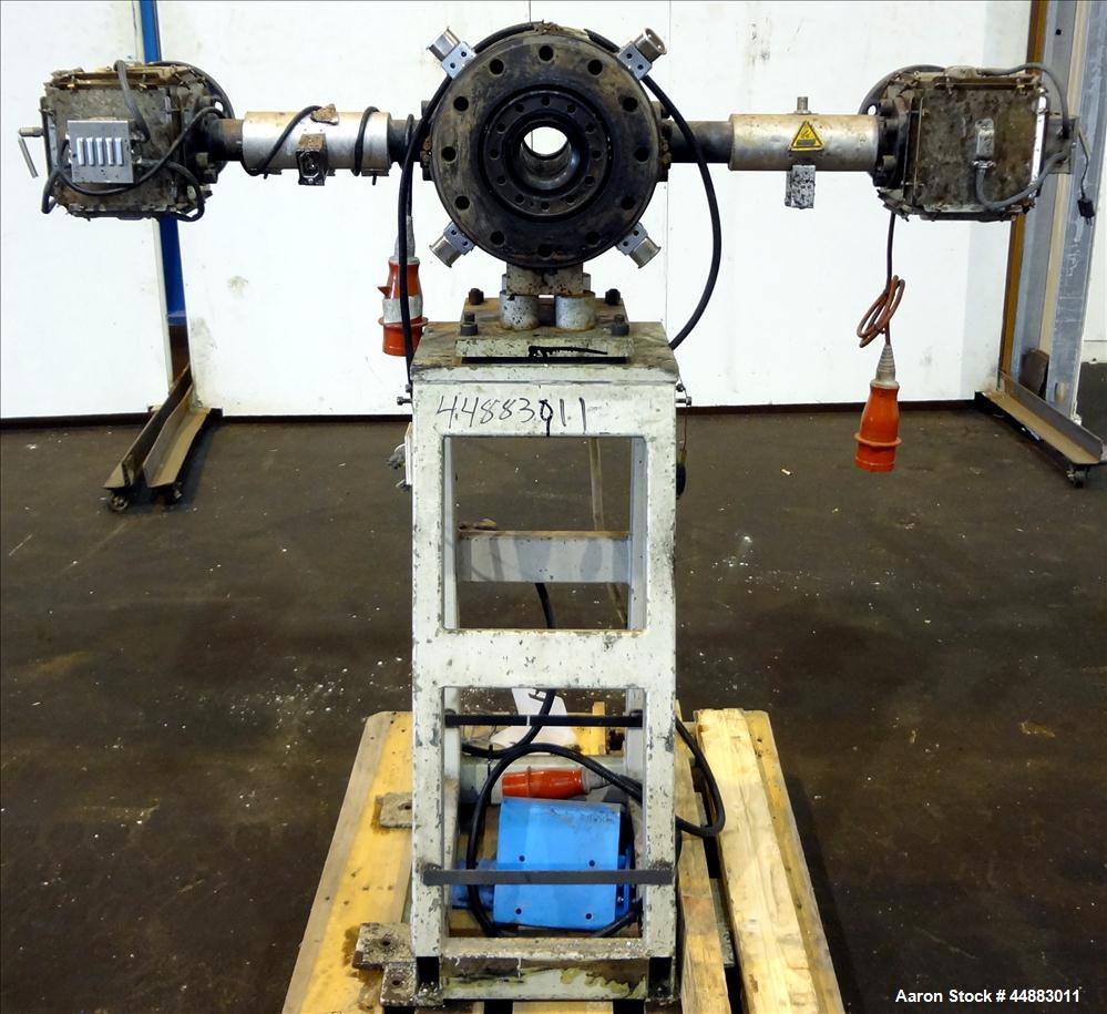 Used Co-Extrusion Line Dual Die Block. Last used with a 75mm and 60mm