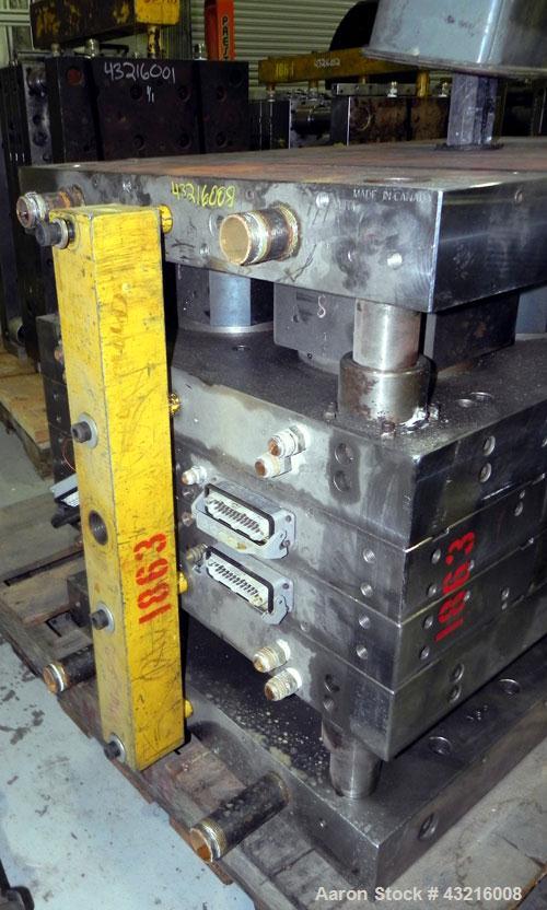 Used Husky Injection Die Mold. (16) Cavity, approximate 4-1/2" diamet