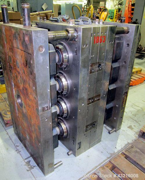 Used Husky Injection Die Mold. (16) Cavity, approximate 4-1/2" diamet