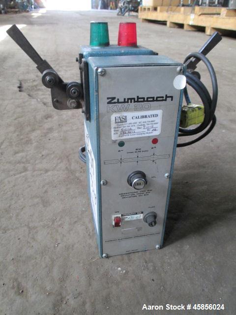 Used Zumbach Surface Fault Detector, Model KW20. 2.5" Wide aperture w