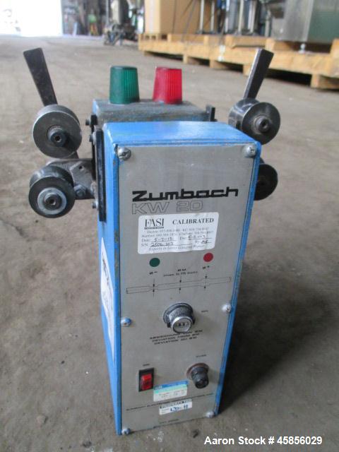 Used Zumbach Surface Fault Detector, Model KW20. 2.5" Wide aperture w
