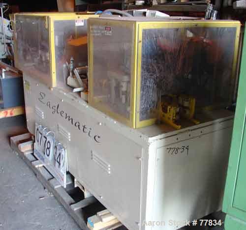 USED: Eaglematic (pivot) double miter saw. Blades 16" diameter, miter