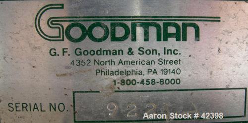 Used- Goodman Rotary Puller/Cutter. 3" wide x 23" long manual adjusta