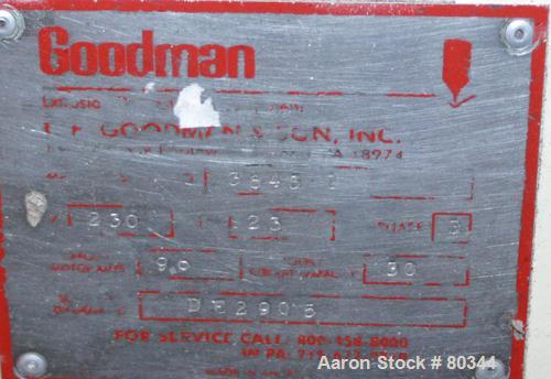USED: Goodman fly knife cutter. Can handle up to 4" diameter. Driven