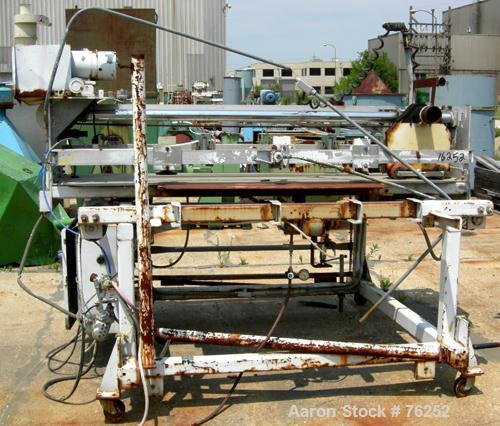 Used Sakas Traveling Cut-Off Saw, Model S60. 60" Wide travel, approxi