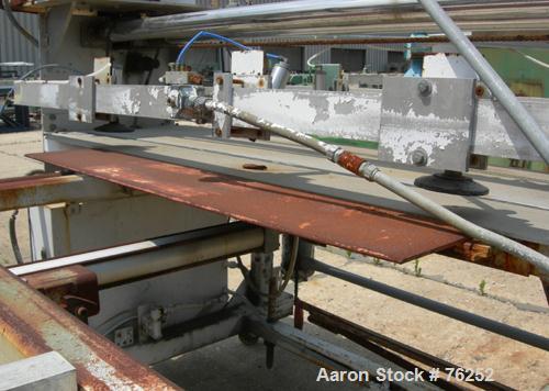 Used Sakas Traveling Cut-Off Saw, Model S60. 60" Wide travel, approxi