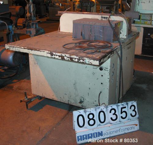USED: Sakas table saw, 24" diameter saw blade. Unit can accept up to