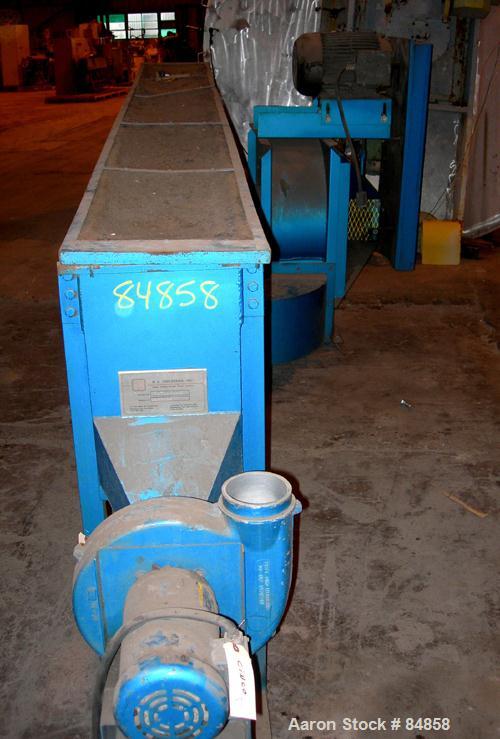 Used M A Industries Pellet Cooler, Model P7171001-0, Carbon Steel. 12