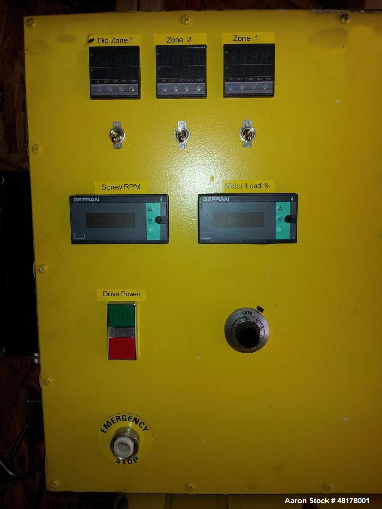 Used Wayne Machine & Die 1” Single Screw Extruder, Model Table Top. A