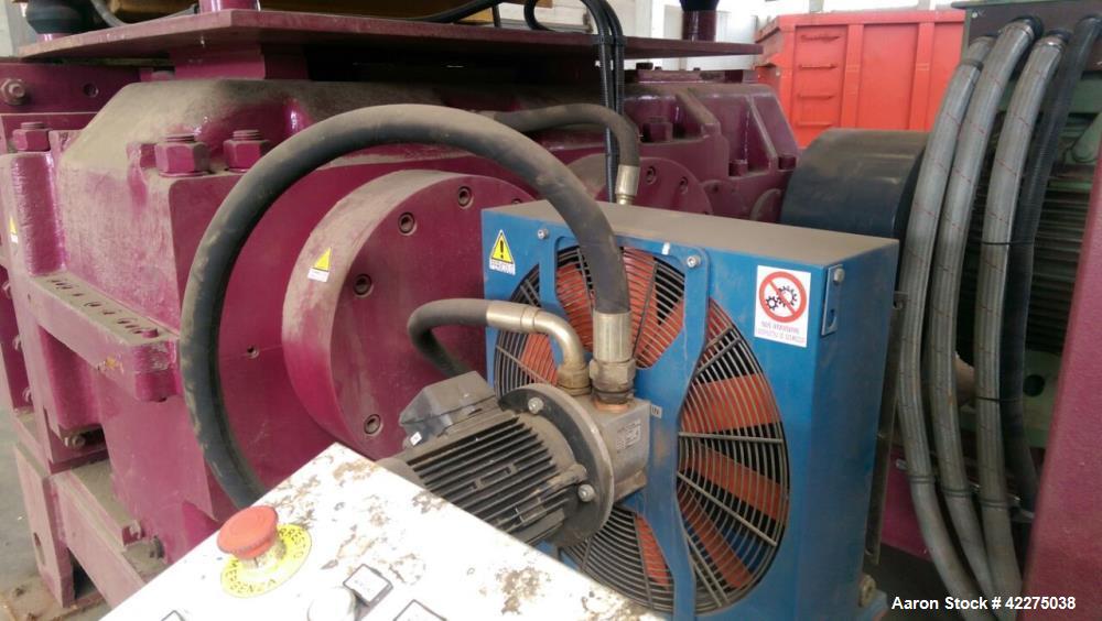 Used Twin Screw Waste Material Processor, PE PP PS EPS ABS Mixed Plas