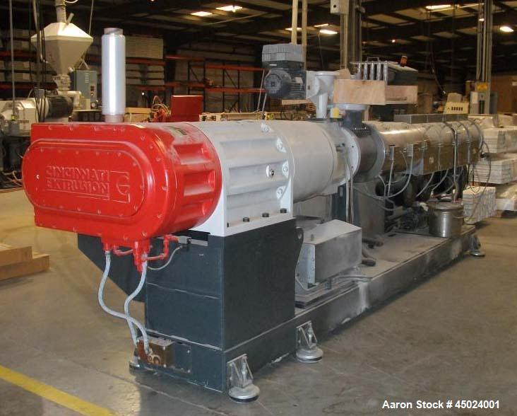 UsedCincinnati Milacron Twin Screw Extruder, Model 93R, 93 mm, 28:1,