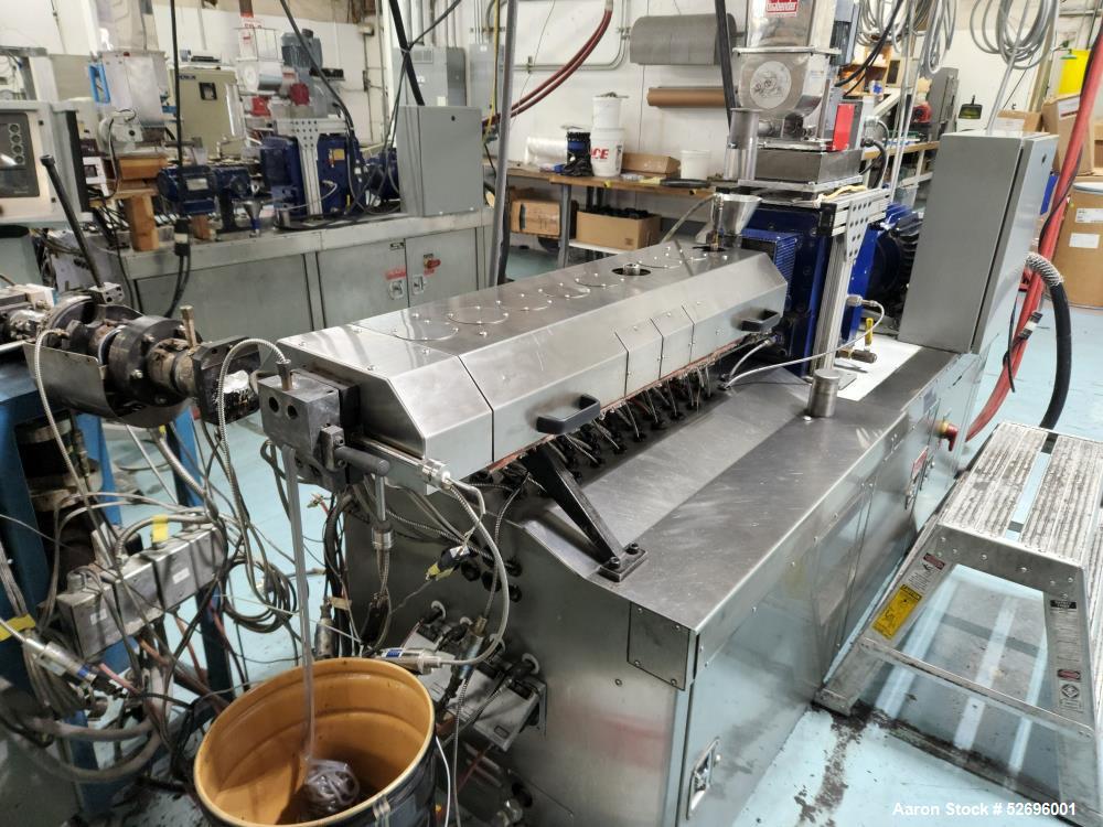 Used-Entek 27mm Co-Rotating Twin Screw Extruder,