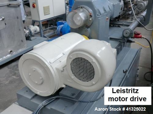 Used Leistritz LS 34 Twin Screw Extruder. Counter rotating. 1.18" (30