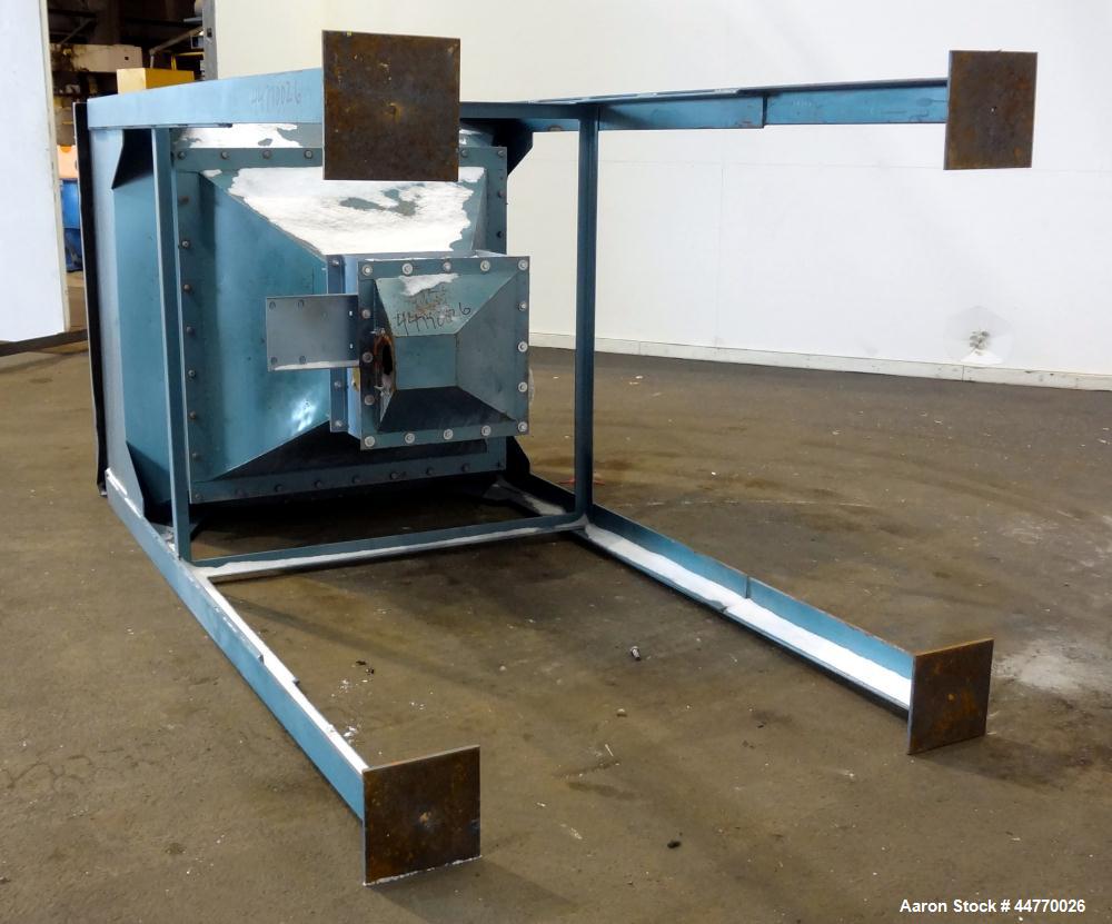 Used Hopper, Approximately 45 Cubic Feet, Carbon Steel. 60" Wide x 6