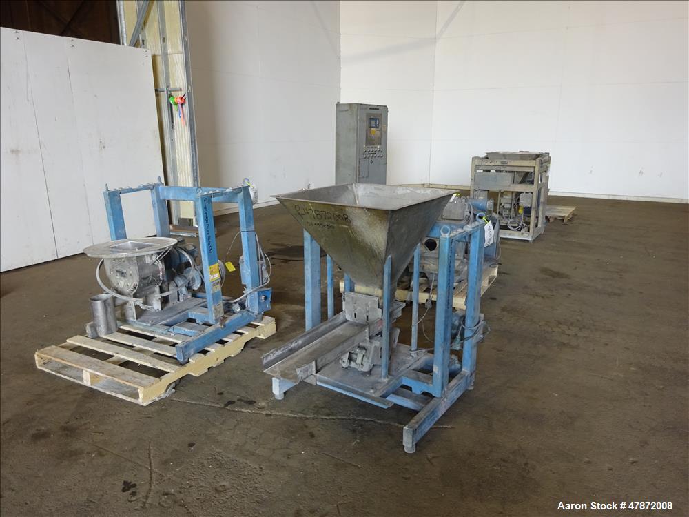 Used Brabender Loss-In-Weight (3) Component Feeding System. Consistin