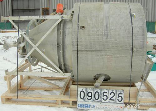 Used MAC Scaling Hopper, 304 stainless steel. 60" diameter x 48" stra