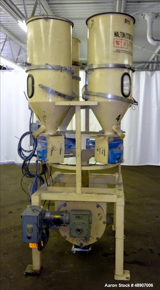 Used Walton Stout 4 Componant Volumetric Blending System, Model D-01A