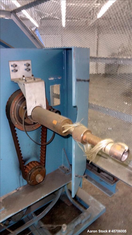 Used Hose Reinforcement Unwinder. (8) Rotating stations driven by a 5