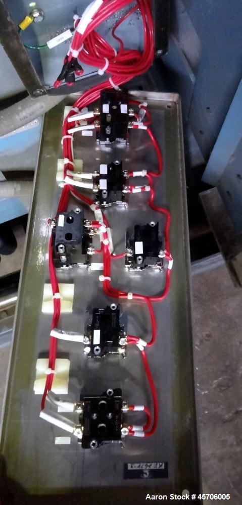 Used Hose Reinforcement Unwinder. (8) Rotating stations driven by a 5