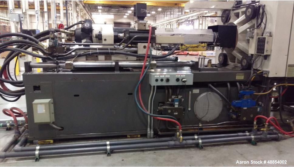 Used 300 Ton Cincinnati Injection Mold Machine, Model VH300-21. Picke