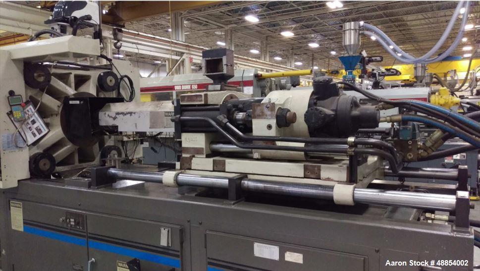 Used 300 Ton Cincinnati Injection Mold Machine, Model VH300-21. Picke