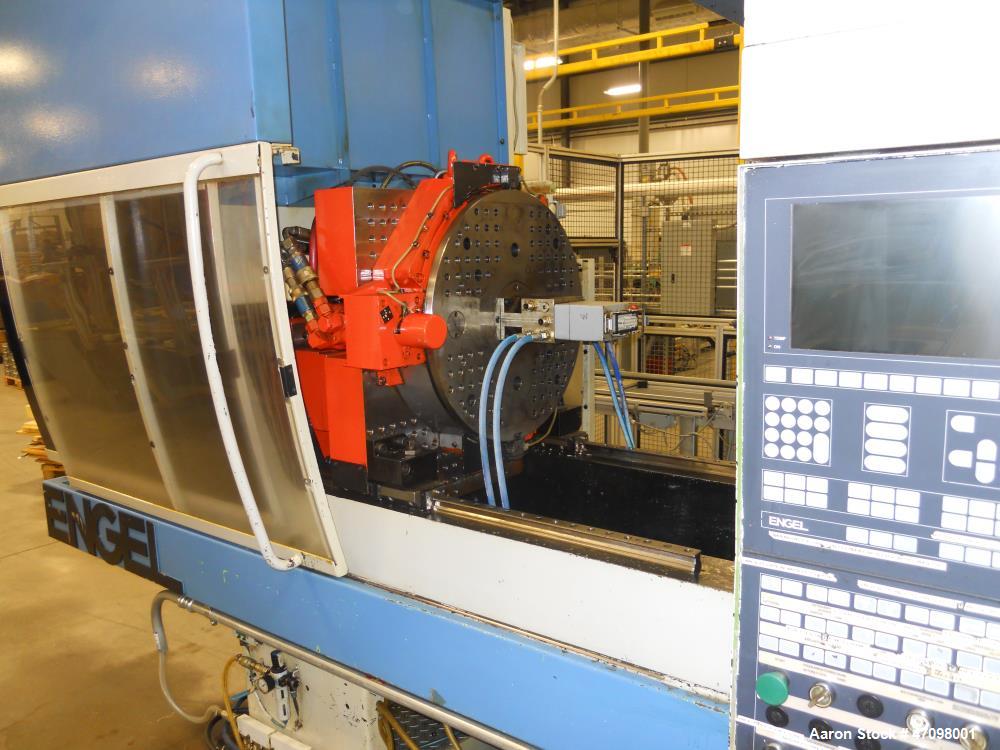 Used Engel Injection Molding Machine, Model ES 330/80 HL. 800 KN clam