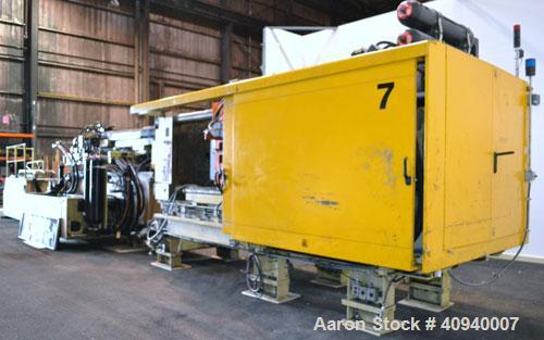 Used Husky Horizontal Injection Mold Machine, 500 Tons, Model LX500.