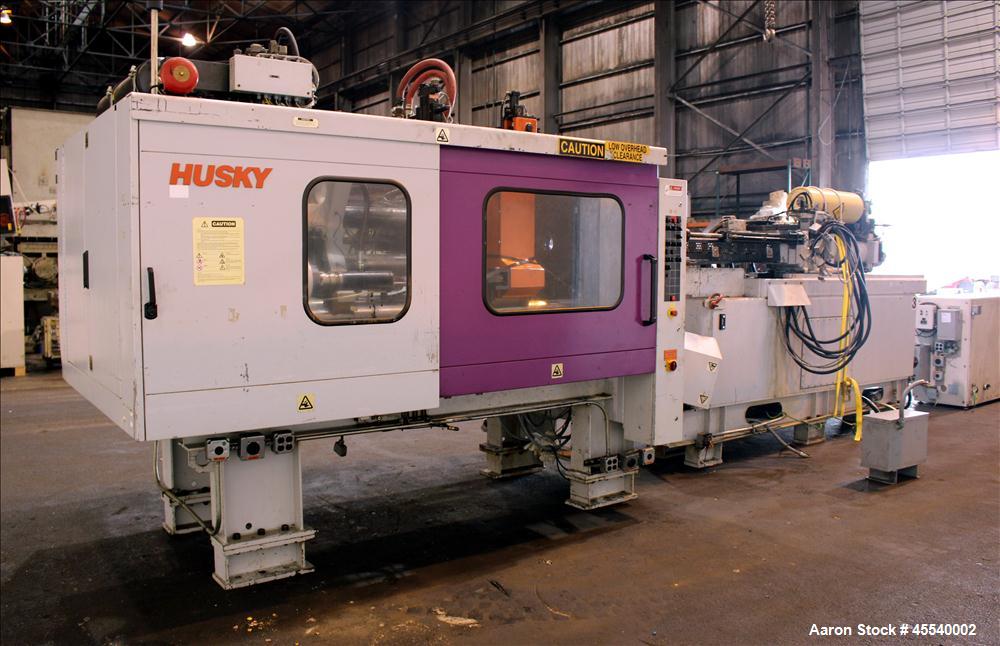 Used Husky Horizontal Injection Mold Machine, 300 Tons, Model SX300.