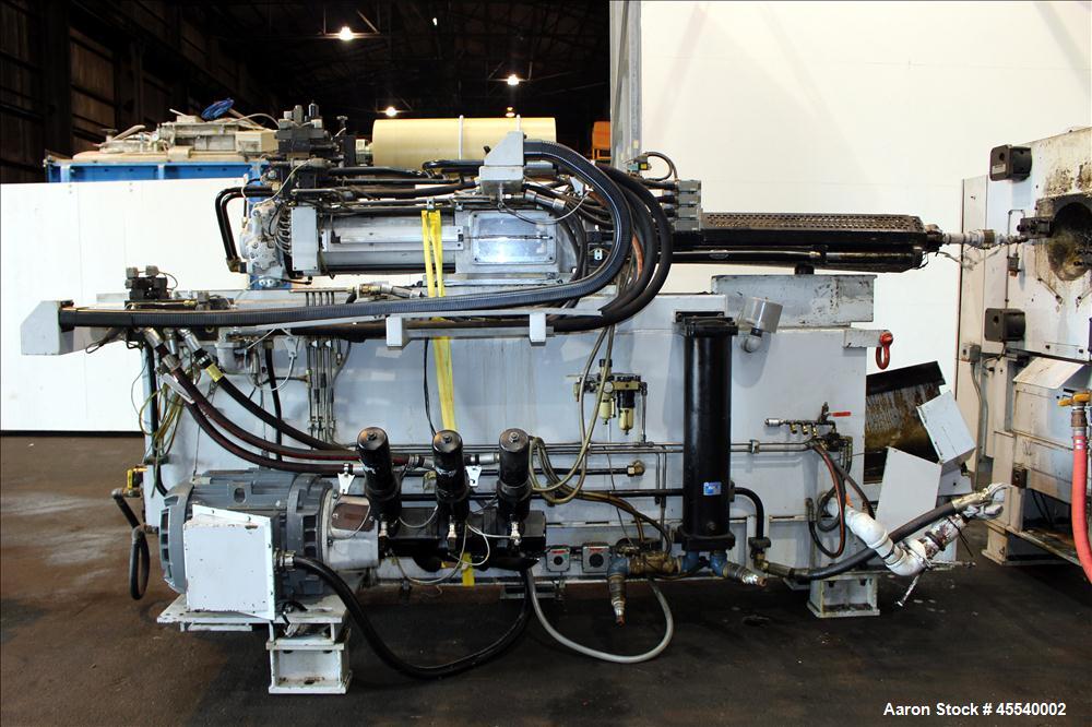 Used Husky Horizontal Injection Mold Machine, 300 Tons, Model SX300.