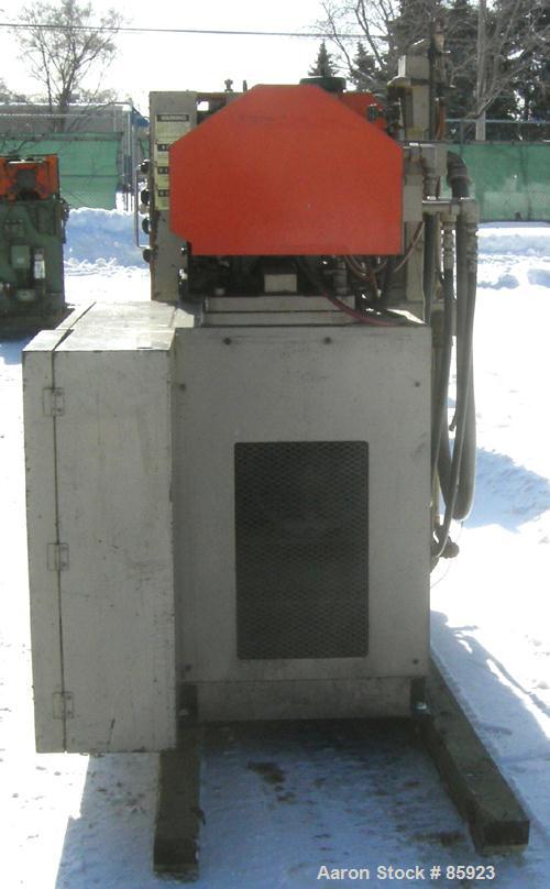 Used JSW Toggle Injection Molding Machine, Model J28SC, 30.86 Ton. Pl