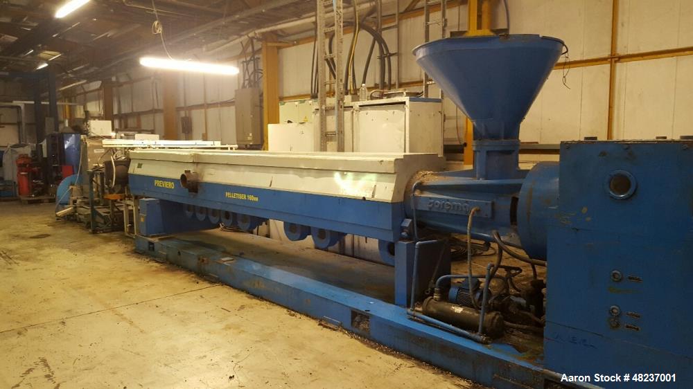 Used Sorema 160mm Two Stage Extruder, L/D 33:1. Suitable for processi