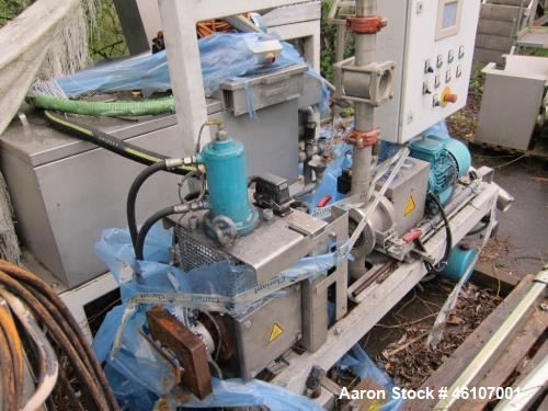 Used Econ EUP 600 Underwater Pelletizer. Built 2007. Capacity 1323 lb
