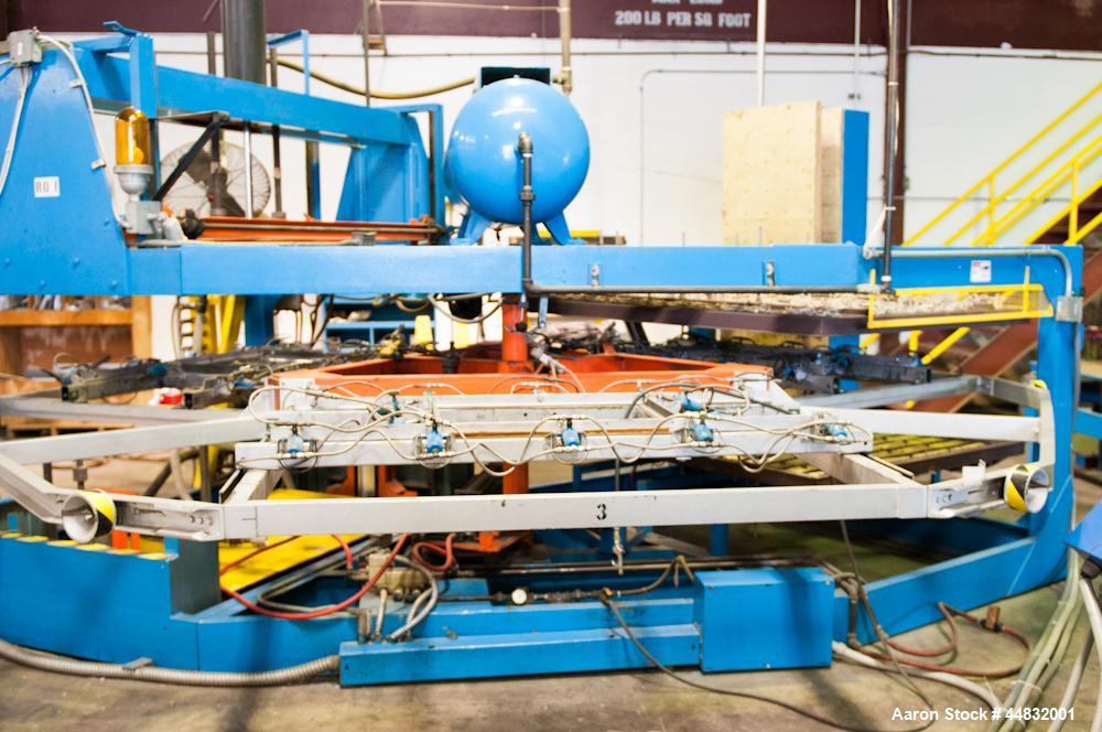 UsedRotary Vacuum Forming Machine, Model 3660. 3 Station, max formin