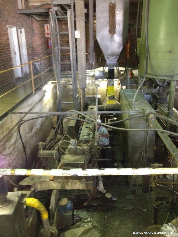 Used Plastic Recycling Line. Includes: (3) 130mm PreAlpina recycling