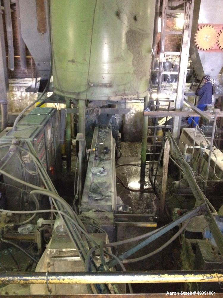 Used Plastic Recycling Line. Includes: (3) 130mm PreAlpina recycling