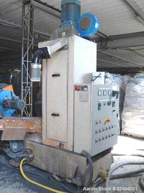 UsedAmut EA 130 Single Screw Extruder with Materozza die cut. Screw d