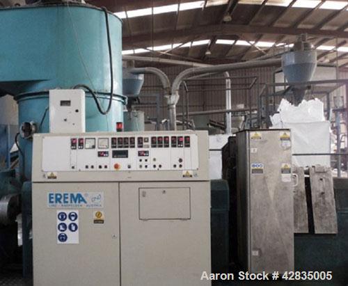 UsedErema RM 100 TVE Recycling Line. Screw diameter 3.9" (100 mm), o