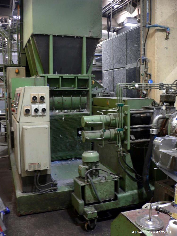 Used NGR Next Generation Underwater Granulation Recycling Line. Rated