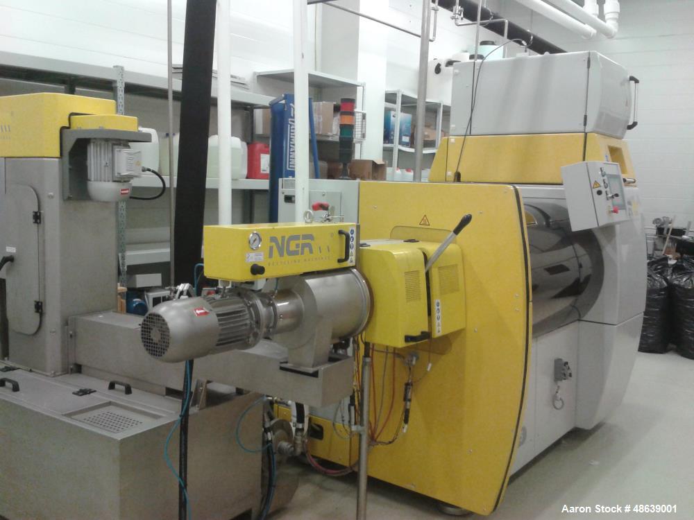 Used NGR Plastic Recycling Line. Capacity of 88-176 lbs pp/rr. (40-80