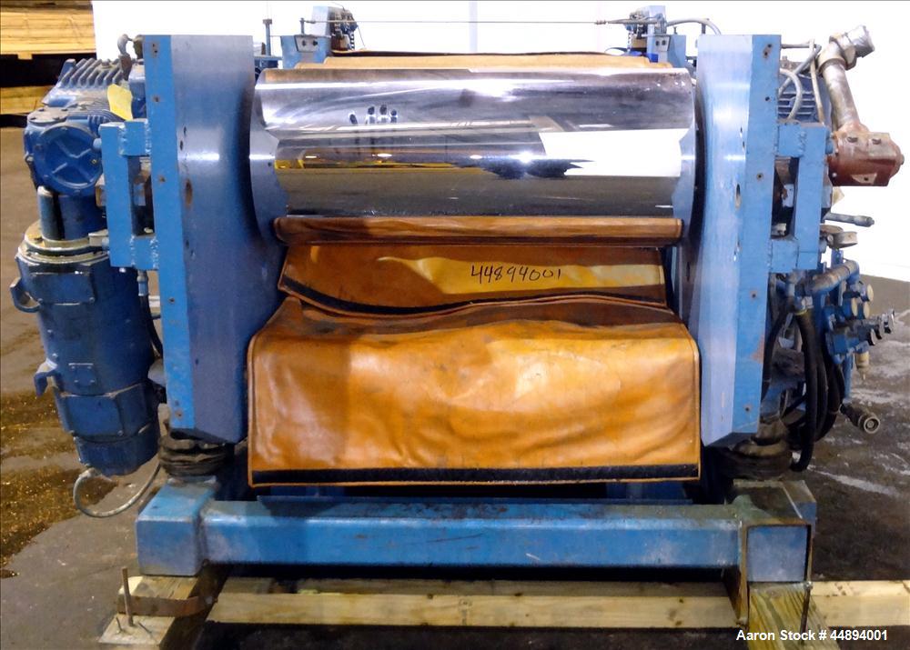 Used Egan Three Roll Horizontal Sheet Stack. (3) 42" wide x 18" diame