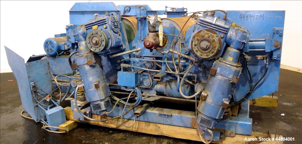 Used Egan Three Roll Horizontal Sheet Stack. (3) 42" wide x 18" diame