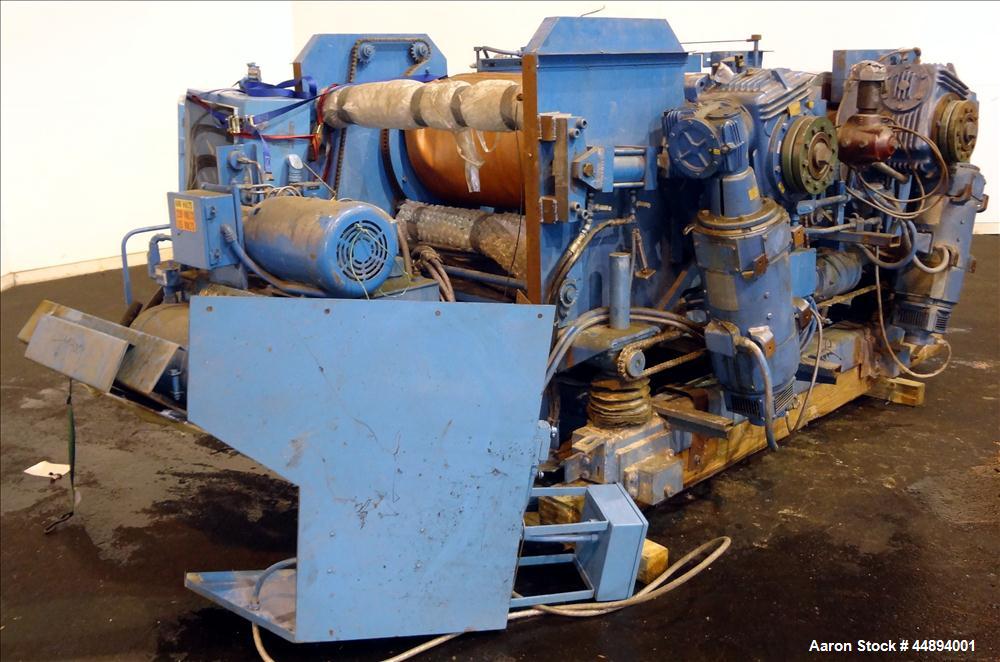 Used Egan Three Roll Horizontal Sheet Stack. (3) 42" wide x 18" diame