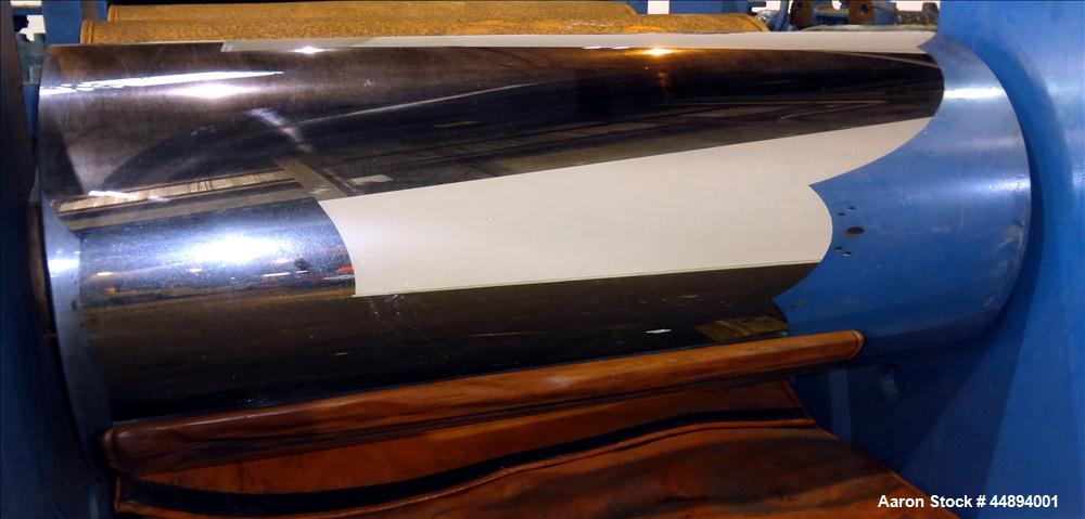 Used Egan Three Roll Horizontal Sheet Stack. (3) 42" wide x 18" diame