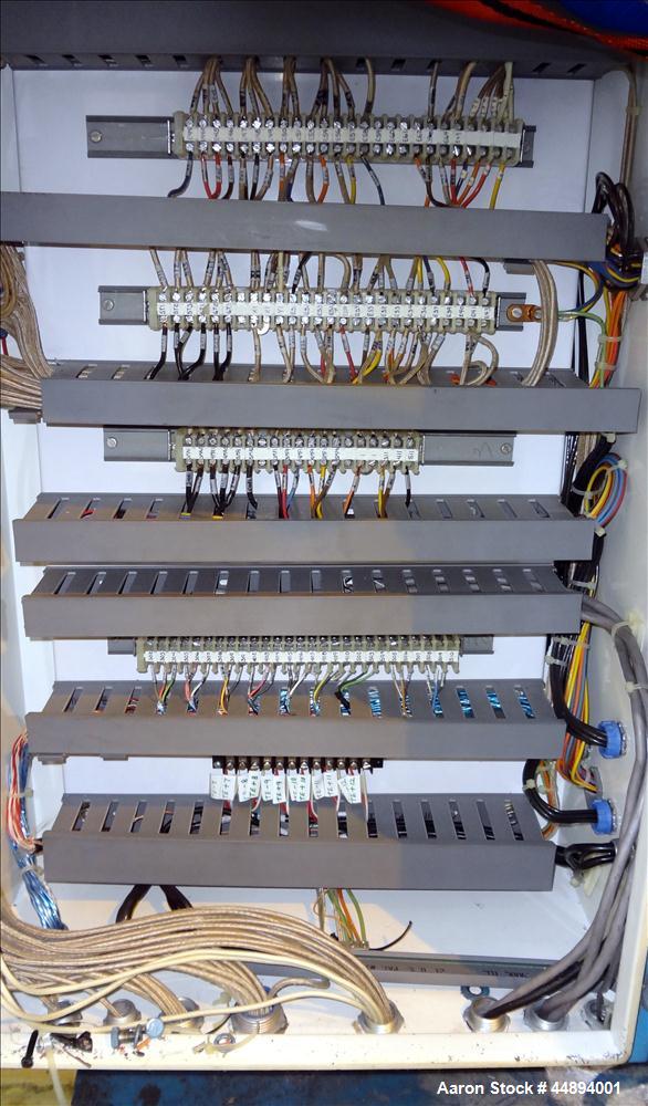 Used Egan Three Roll Horizontal Sheet Stack. (3) 42" wide x 18" diame