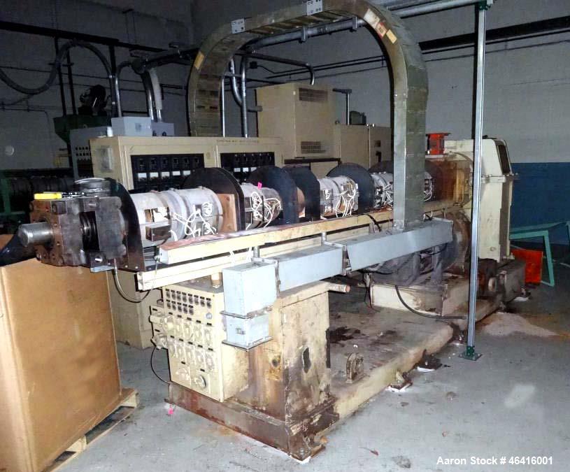 Used 4.5" HPM Single Screw Extruder. 30:1 L/D ratio, vented barrel, e