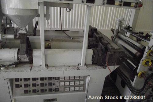UsedMEAF Coextruder for film production. Three screw extruder with d