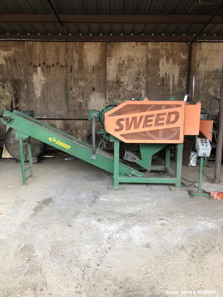 Used Sweed 5703 XHD Scrap Chopper. Rotary shear, infeed opening 2.5"