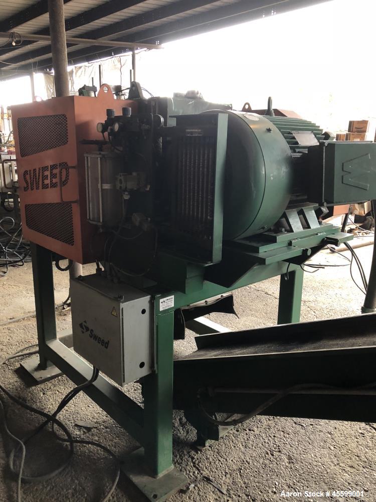 Used- Sweed 5703 XHD Scrap Chopper. Rotary shear, infeed opening 2.5"