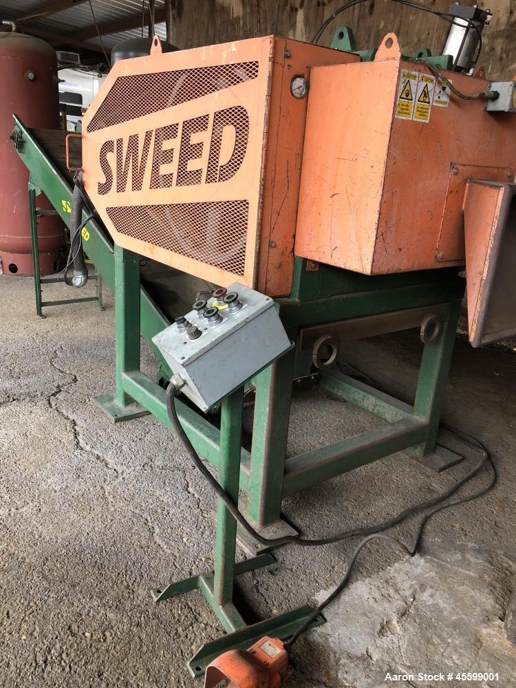 Used Sweed 5703 XHD Scrap Chopper. Rotary shear, infeed opening 2.5"