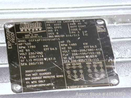 Used Cumberland Granulator, Model 37B. Approximate 18" x 37" feed ope